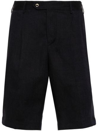 Pantaloni Torino bermuda en lin - Bleu