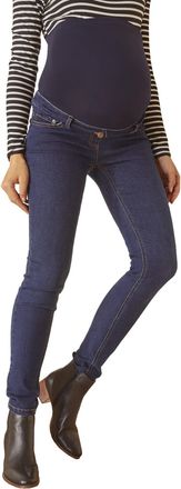 Vertbaudet Umstands-Jeans mit Stretch-Einsatz, Slim-Fit, Bundweite verstellbar Mehrfarbig 34