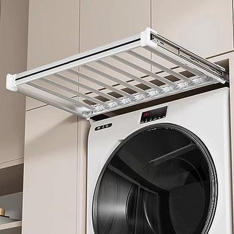 Generic Tiroir Extensible pour Pantalons coulissants - Porte-Pantalons Coulissant pour Armoire, au-Dessus de l&eacute;tendoir pour Machine &agrave; Laver, &eacute;tendoir &agrave; v&ecirc;teme