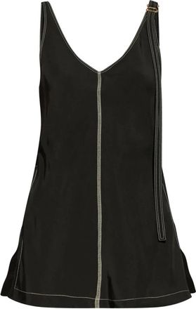 Sportmax Femme, Blouses et Chemises, Noir, Taille: 38 FR Waser Top