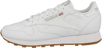 Reebok Homme Classic Leather Baskets, FTWR White/Pure Grey 3 Rubber Gum-03, 42.5 EU