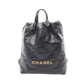 Chanel Pre-owned 22 Leder Rucksack - - Pre-owned - Damen - Schwarzk - ONE SIZE
