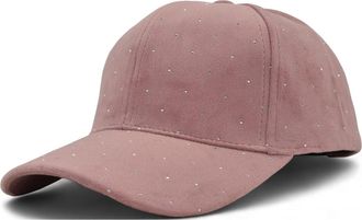 styleBREAKER Cap Samt Baseball Cap mit Strass
