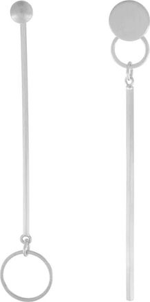 Dansk Copenhagen Boucle doreille barre Theia asym&eacute;trique - Femme - Accessoires - Gris - Taille: ONE Size
