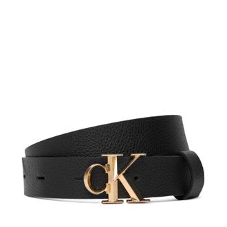 Calvin Klein Dameng&uuml;rtel Calvin Klein Facet Ck Buckle Pebble 25Mm LV04F7060G Schwarz