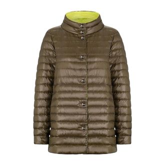 Herno Ultraleichter- wendbarer A-Linien-Daunenmantel - - Jackets - Damen - Gr&uuml;n - S