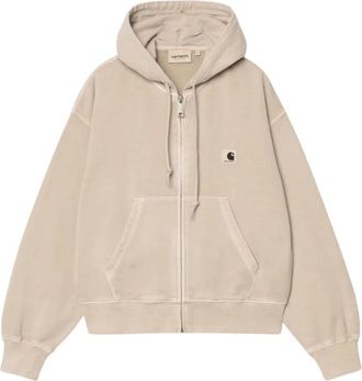 Carhartt Work in Progress Homme, Sweatshirts et sweats &agrave; capuche, Beige, Taille: M Hooded Nelson Jacket