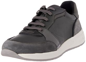 Geox Damen D BULMYA A Sneaker, DK Grey, 37 EU