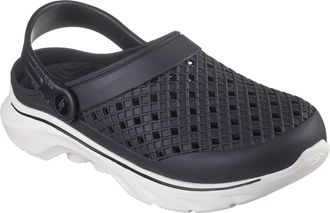 Skechers Herren Foamies Go Walk 7-Ambition Holzschuh, Schwarz/Wei&szlig;, 47.5 EU