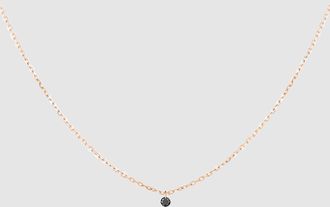 LA BRUNE & LA BLONDE Collier Coeur 360&deg; Diamant 0.30 Or Rose