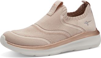Tamaris Comfort Damen Slip On Sneaker zum Schlupfen Vegan, Beige (Beige), 39 EU