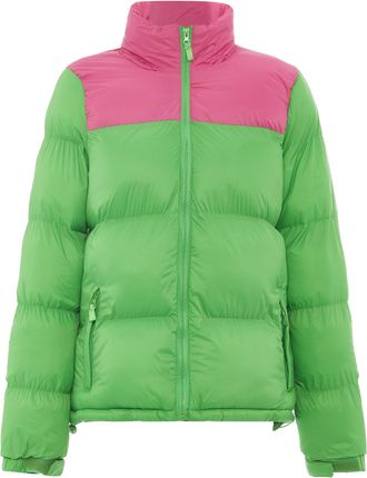 Mymo Wattierte Steppjacke Damen Saftiges Gr&uuml;n Rosa