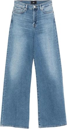 7 For All Mankind Femme, Jeans, Bleu, Taille: W26 Lotta Wide Leg Jeans