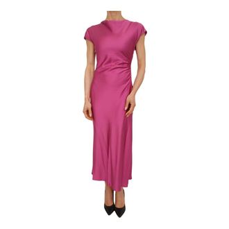 Liu Jo Robe longue en satin - Femme - Robes - Rose - Taille: 44 FR
