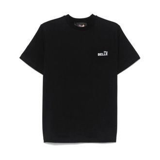 Coperni Femme, Tops, Noir, Taille: 38 FR T-shirt Col Rond avec Logo Imprimé