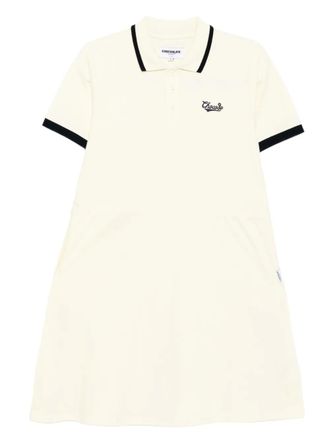 Chocoolate robe-polo à logo brodé - Jaune