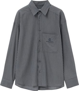 Wooyoungmi Wooyoungmi, Homme, Chemises, Multicolore, Taille: L Chemise en m&eacute;lange de coton &agrave; rayures
