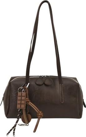Generic Sac &agrave; main pour femme en cuir synth&eacute;tique - Sac &agrave; bandouli&egrave;re vintage Y2K - Sac &agrave; bandouli&egrave;re pour femme - Petit sac &agrave; main - Porte-monnaie pour voyag