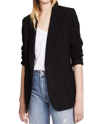 Anine Bing Black Classic Fit Blazer Size M