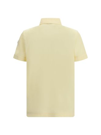 Moncler Cotton Piqu&eacute; Polo Shirt - Yellow
