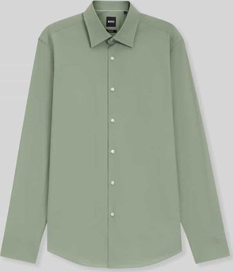 HUGO BOSS Regular Fit Businesshemd aus Baumwoll-Mix