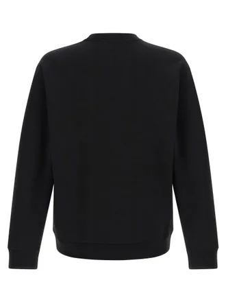 Valentino Garavani Gold-Logo Patch Pocket Sweatshirt - Black