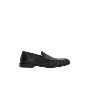 Mars&egrave;ll Homme, Chaussures, Noir, Taille: 43 EU Mocassin en cuir noir avec profil drap&eacute;