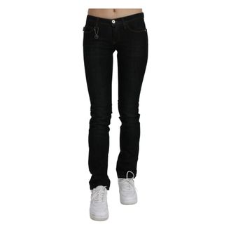 Costume National Elegante Schwarze Slim Fit Denim Jeans - - Jeans - Damen - Schwarzk - W24