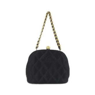 Chanel unisex, Pre-owned, Noir, Taille: ONE Size Sac &agrave; main en satin doccasion