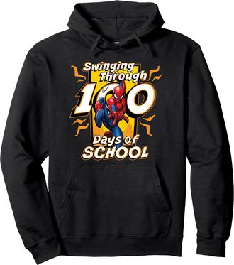 MARVEL Super Heroes Spider-Man 100 Days of School 100th Day Pullover Hoodie