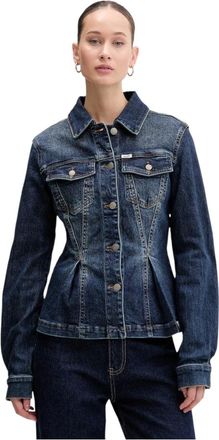 Guess Femme, Vestes, Bleu, Taille: 36 FR Giacca in denim