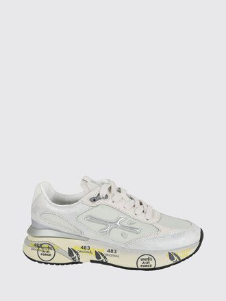Premiata Baskets Moerund en cuir, daim et mesh avec logo appliqu&eacute;
