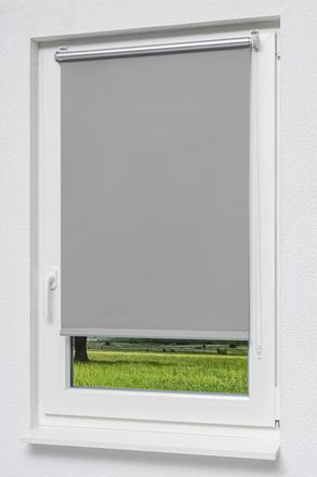 Lysel Qualitätsrollo Klemmträger Thermo Steingrau (B x H) 110cm x 150cm 1W