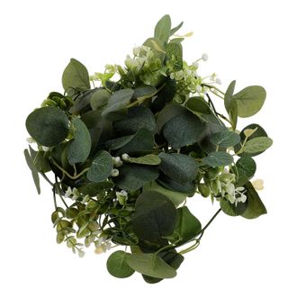 Hemobllo K&uuml;nstliche Eukalyptus Ranke aus Leichtem Kunststoff Gr&uuml;ne Deko f&uuml;r Innen und Au&szlig;enbereich Langlebige Pflanzenranke zur Wand und T&uuml;rdekoration