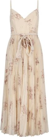Zimmermann Femme, Robes, Beige, Taille: 34 FR Sunray Pleated Picnic Dress