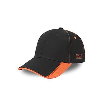Black+Decker Casquette Homme & Femme Ajustable, Casquette de Travail, Respirante et Ajustable