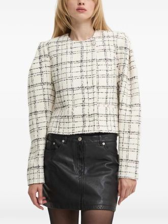 Iro plaid jacket - Nude