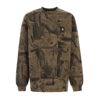 Carhartt Work in Progress L/S Feather Tree T-Shirt - - Tops - Herren - Mehrfarbig - M