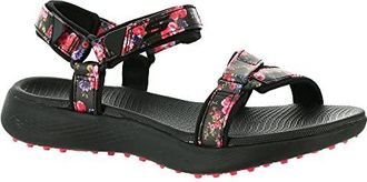 Skechers Femme 600 Spikeless Golf Sandal Chaussure, Black Multi Coloured Floral Print, 40 EU