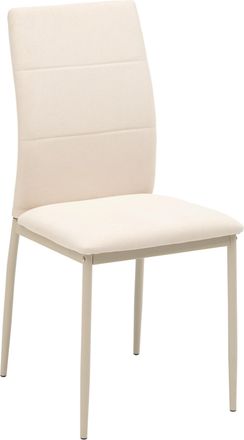 MID.YOU Mid.you Stuhl, Champagner, Beige, Metall, Textil, Rundrohr, 43x93x54 cm, Esszimmer, Stühle, Esszimmerstühle, Vierfußstühle