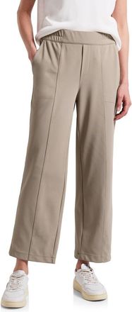 Street One Damen A378712 Straight Leg Twill-Hose, Buff Grey, 38
