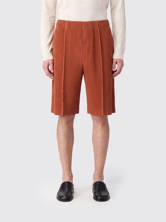 Homme Pliss&eacute; Issey Miyake Short pliss&eacute; Homme Pliss&eacute; Issey Miyake en cr&ecirc;pe &agrave; taille &eacute;lastique