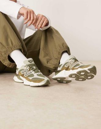 New Balance 9060 - Sneaker in Khaki-Gr&uuml;n