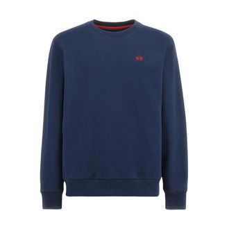 La Martina Rundhals-Strickware - - Knitwear - Herren - Blau - XL