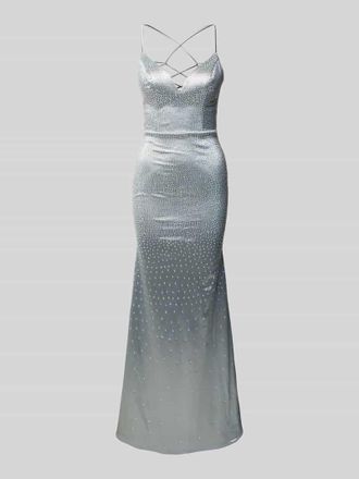 Mascara Abendkleid mit Ziersteinbesatz