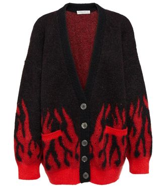 Alessandra Rich Cardigan aus einem Mohairgemisch