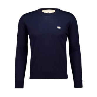 Valentino Garavani Round-Neck Strickwaren - - Knitwear - Herren - Blau - XL