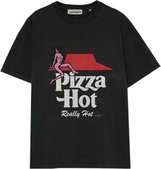 Carne Bollente Homme, Tops, Noir, Taille: S Pizza Hot T-Shirt