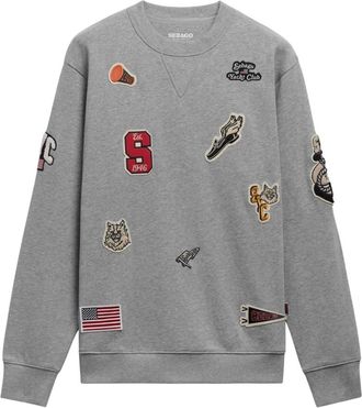Sebago Bowknot Evo Patch Sweatshirt - - Sweatshirts & Hoodies - Herren - Grau - L