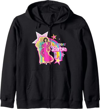 BARBIE Geburtstag Barbie Regenbogen Kapuzenjacke